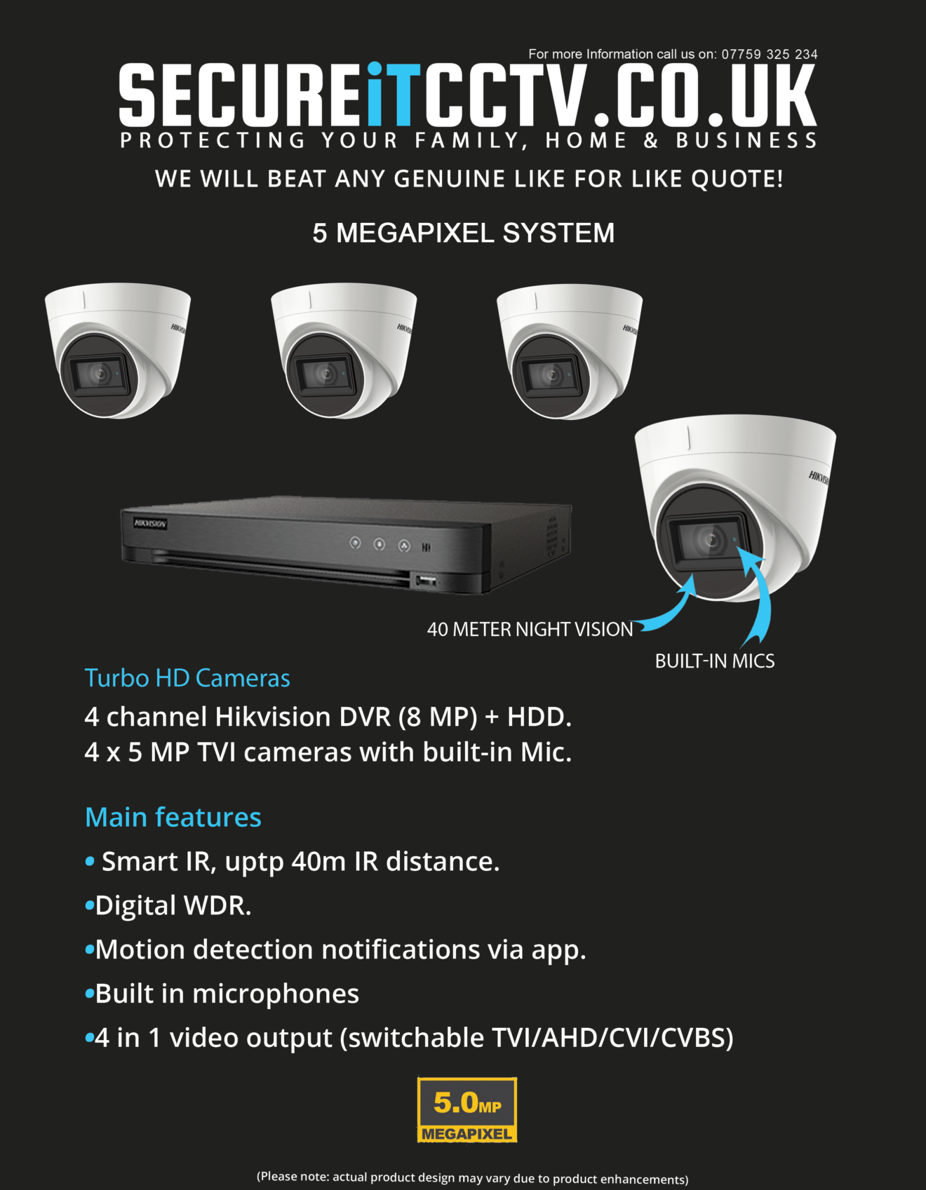 TURRET & BULLET CAMERAS – SECURE IT CCTV
